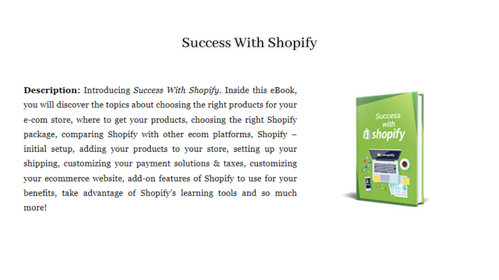 Success With Shopify