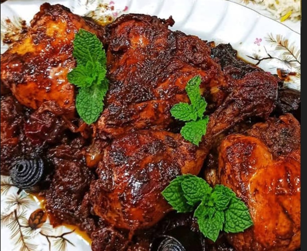 Recipe for Morgh-e Torsh"