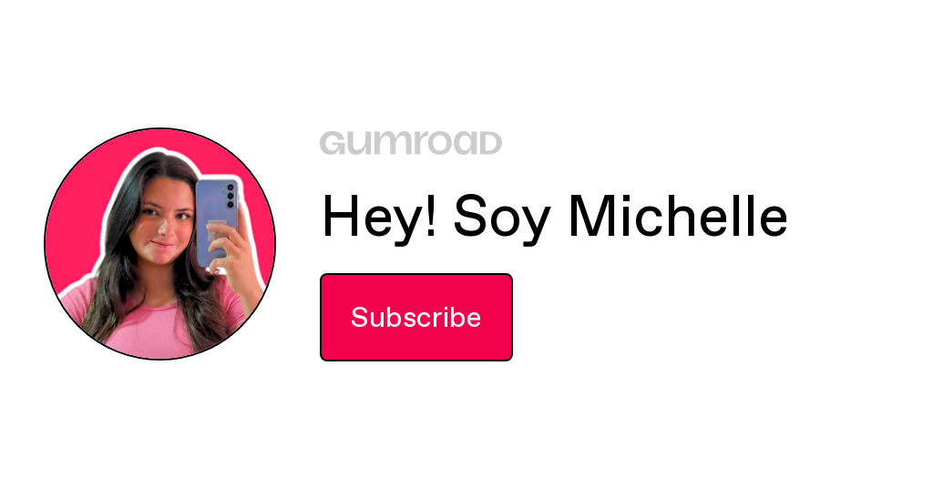 Hey! Soy Michelle