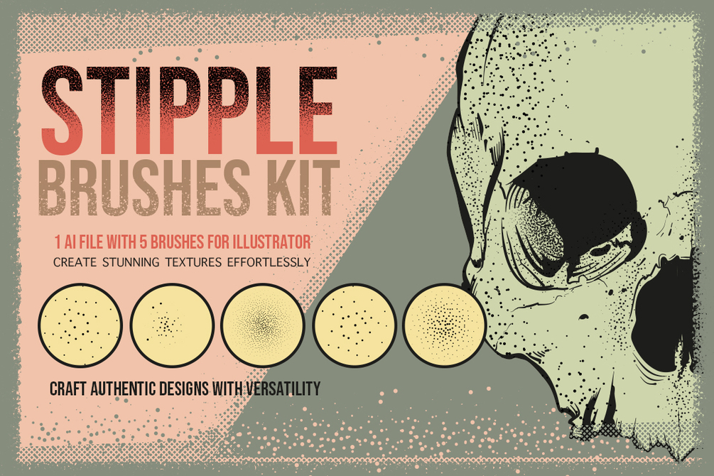 Stipple Brushes Kit