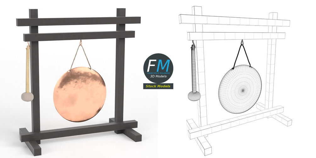 3D MODEL - Gong