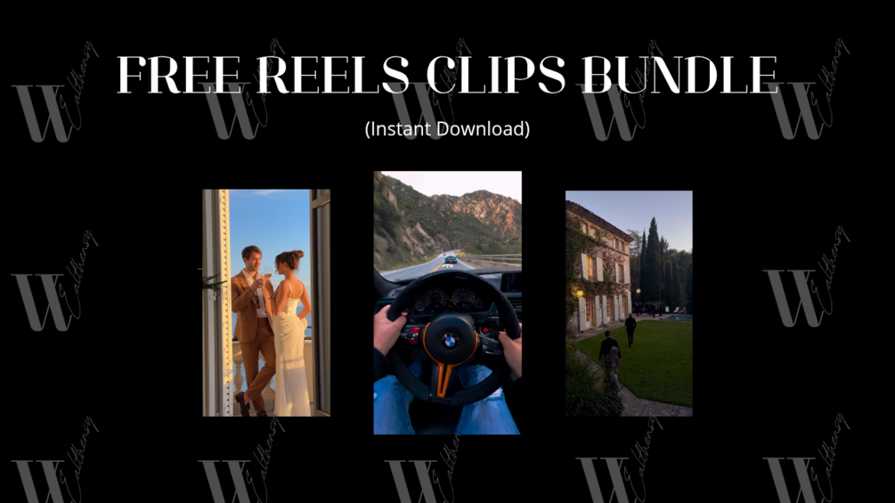 FREE Reels Clips Bundle: Luxury, Money & Motivation (Instant Download)