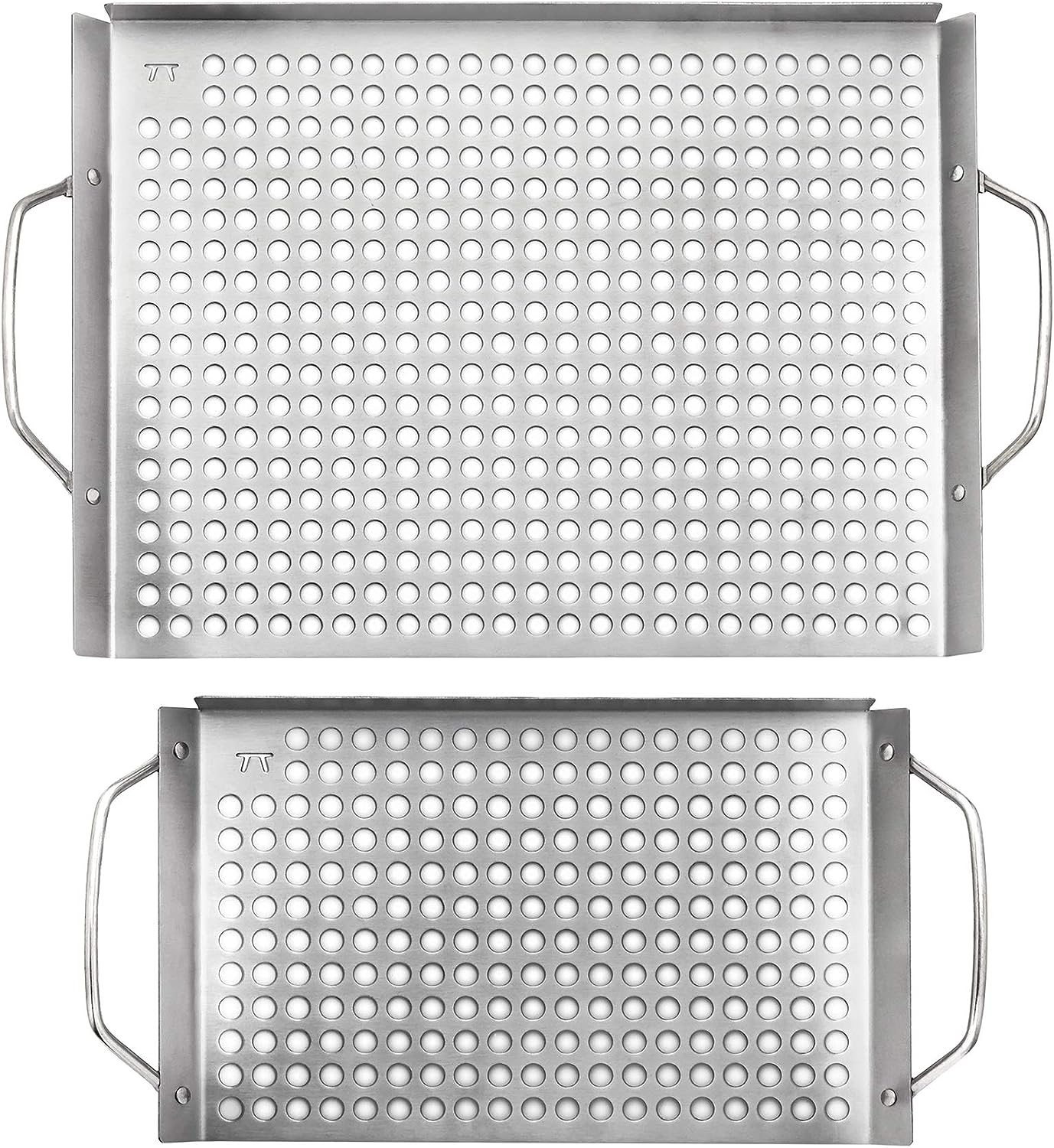 Outset 76630 Stainless Steel Grill Topper Grid, Set of 2, 11"x7" and 11 ...