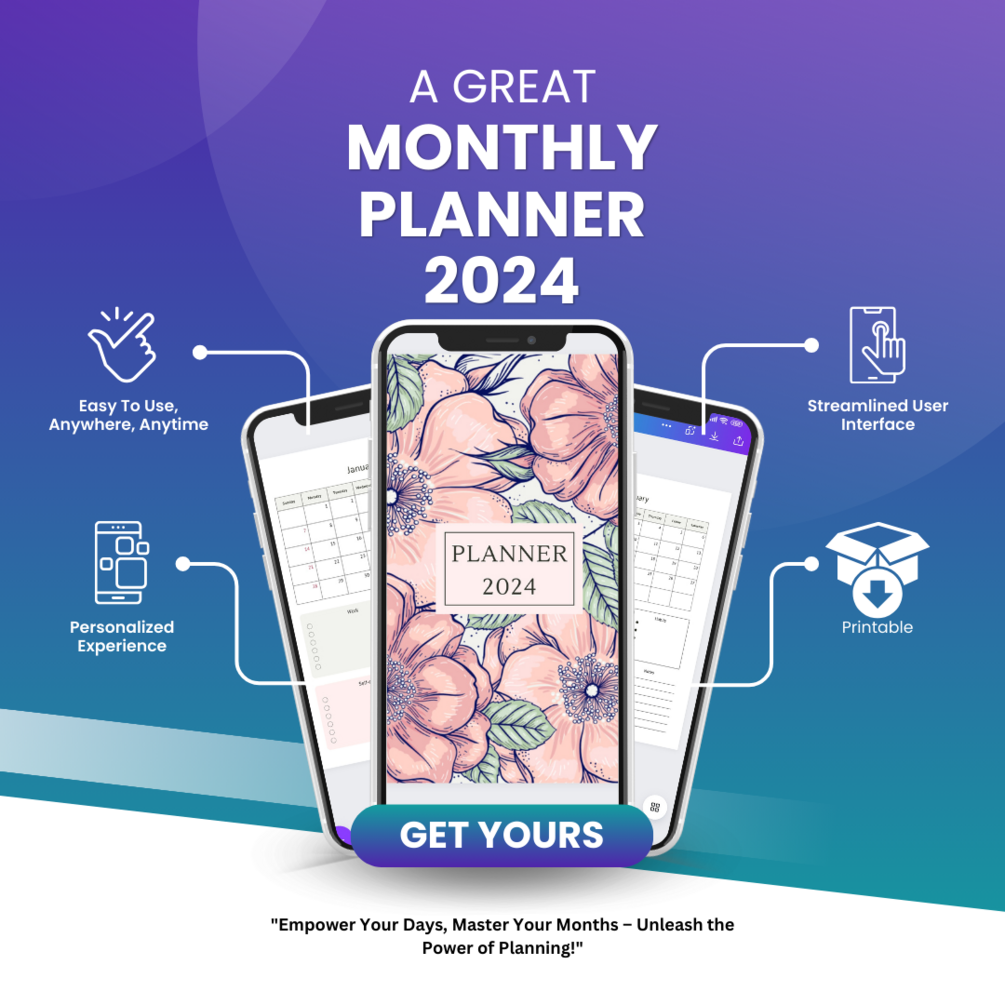 Organize Your Life: Monthly Digital Planner for Ultimate Productivity