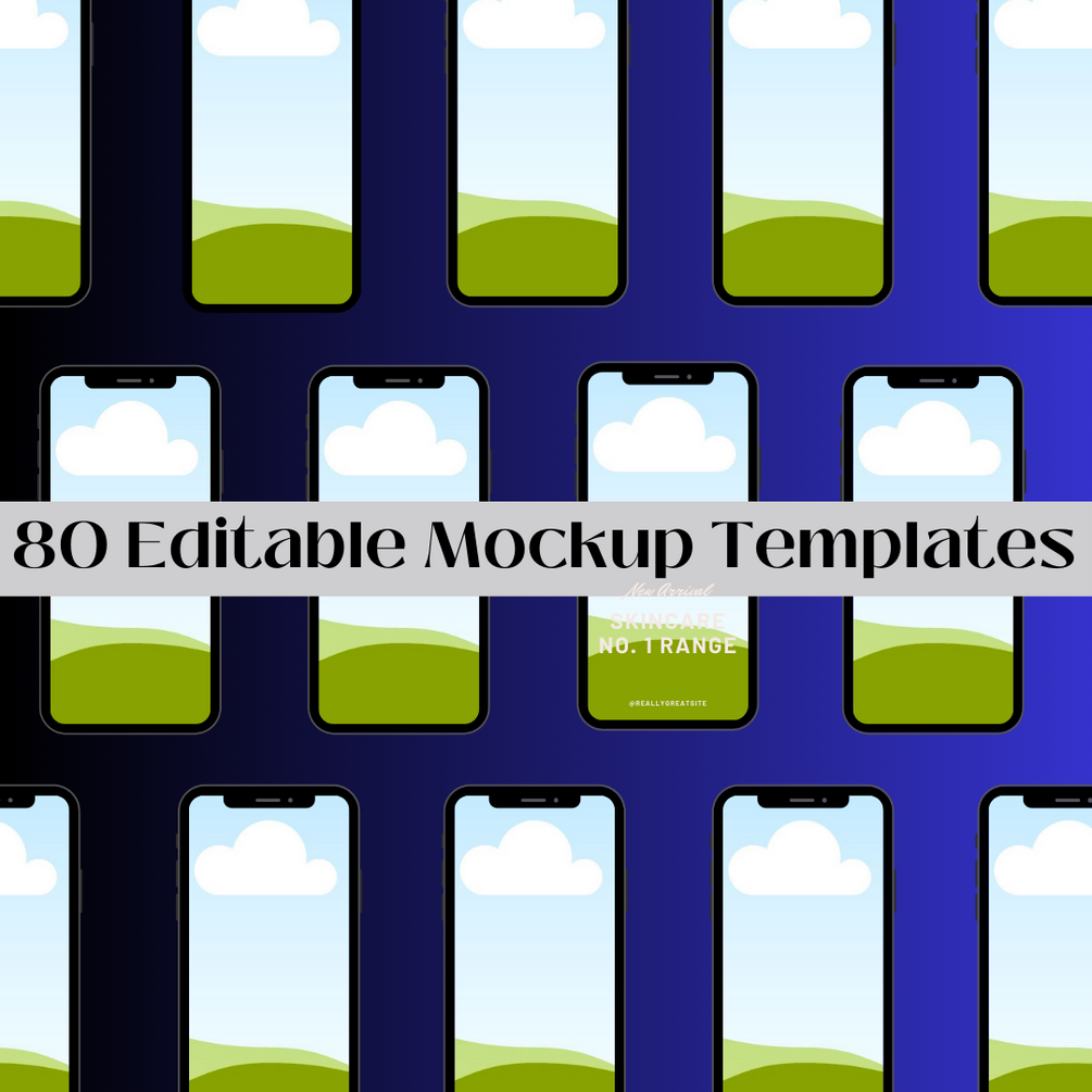 80 Editable Mockup Templates