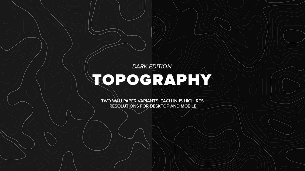 Topography Wallpaper Pack (Blackout Edition)