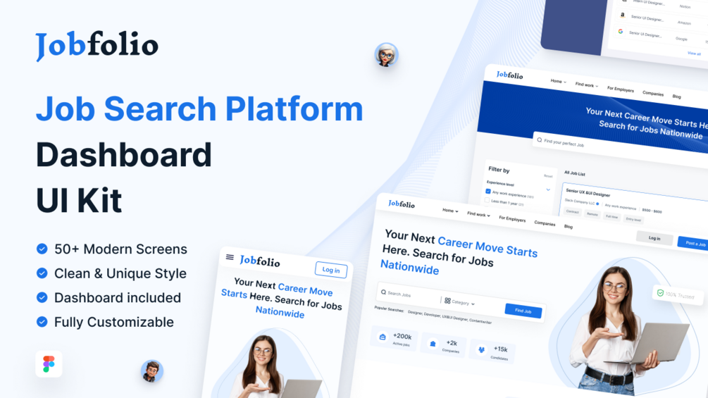 Dashboard UI Kit-Figma UI kit (Web and Mobile)