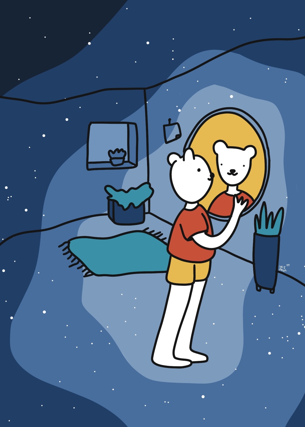 Wallpaper, El oso y el espejo