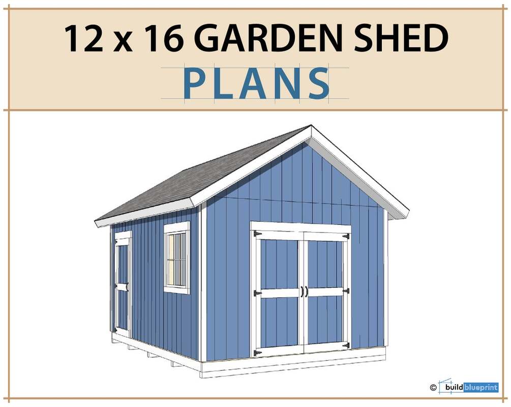 12x16 Shed Plans PDF Download