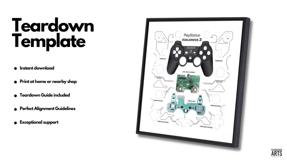Sony DualShock 3 Teardown Template Download