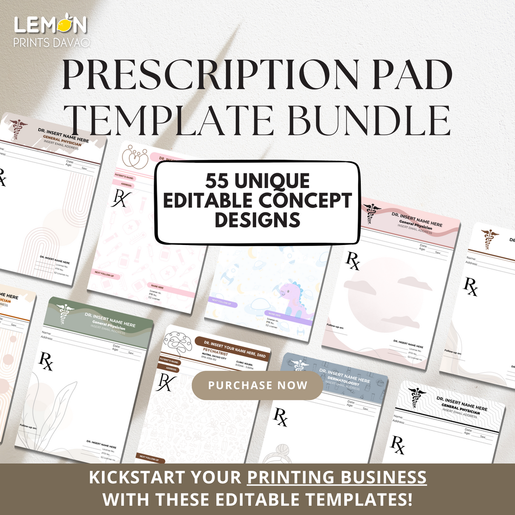 Editable Prescription Pad Template (Customizable)