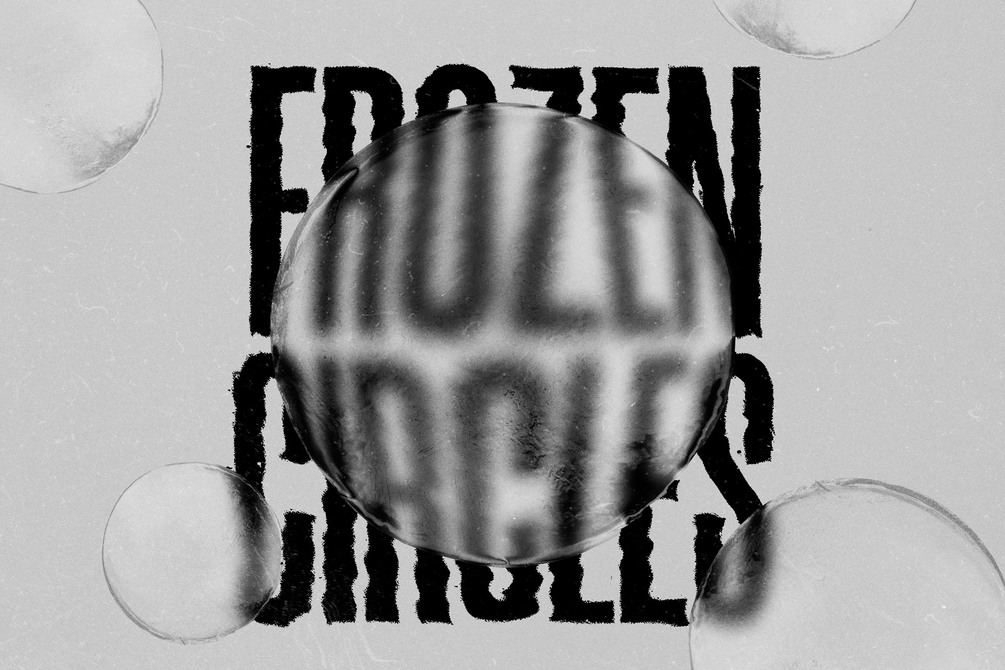 Frozen Bubbles Text Effect