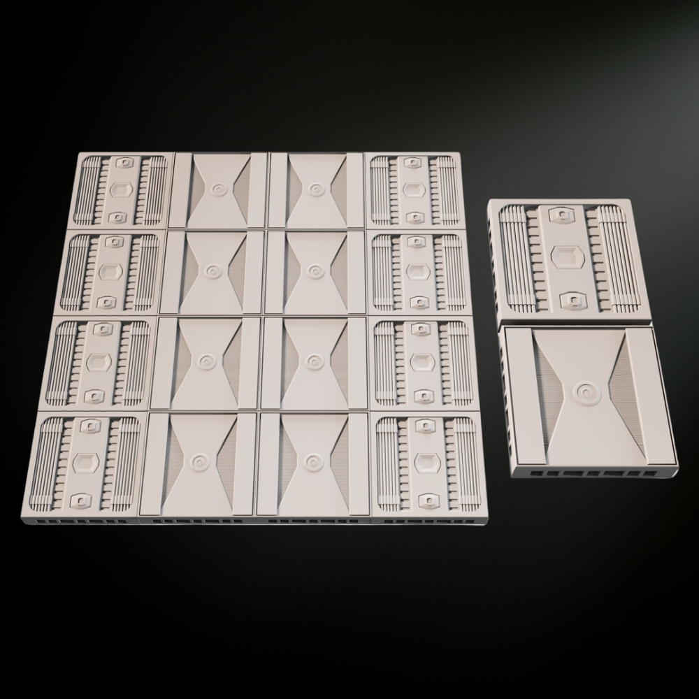 Sci-Fi Tile Pack 10 – Modular Floor Tiles for 3D Printing | Sci-Fi ...
