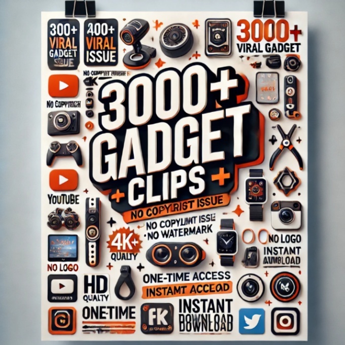 3000+ Viral Gadget Clips | 4K Ultra HD