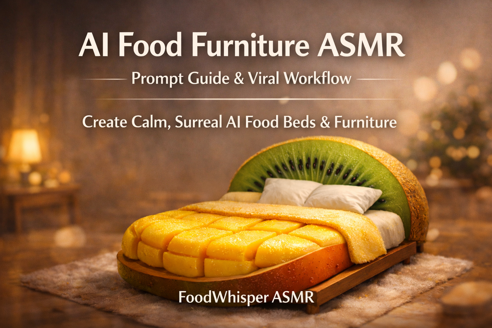 AI Food Furniture ASMR – Prompt Guide & Viral Workflow