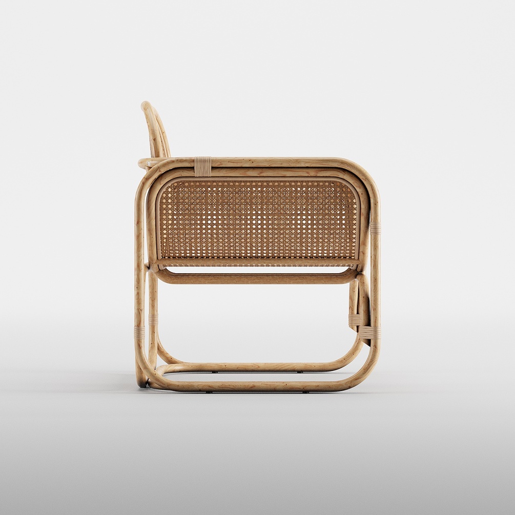 MARTE LOUNGE CHAIR - Pro Quality 3D Model + Exports