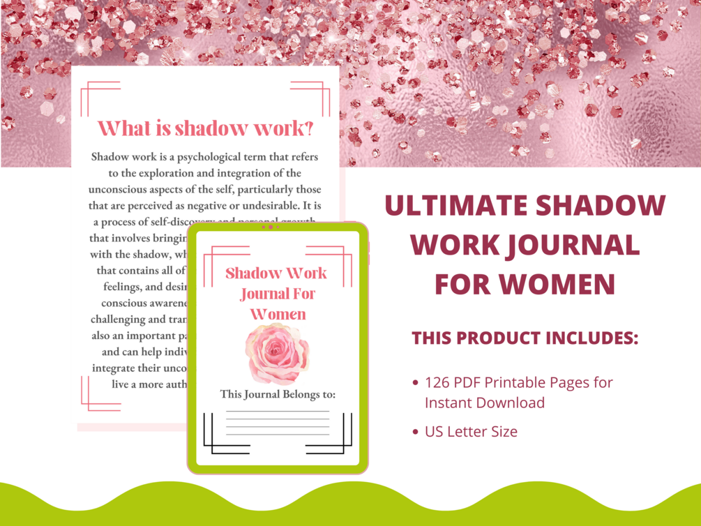 Shadow Work Journal for Women, Self Discovery, Therapy Journal, Healing ...