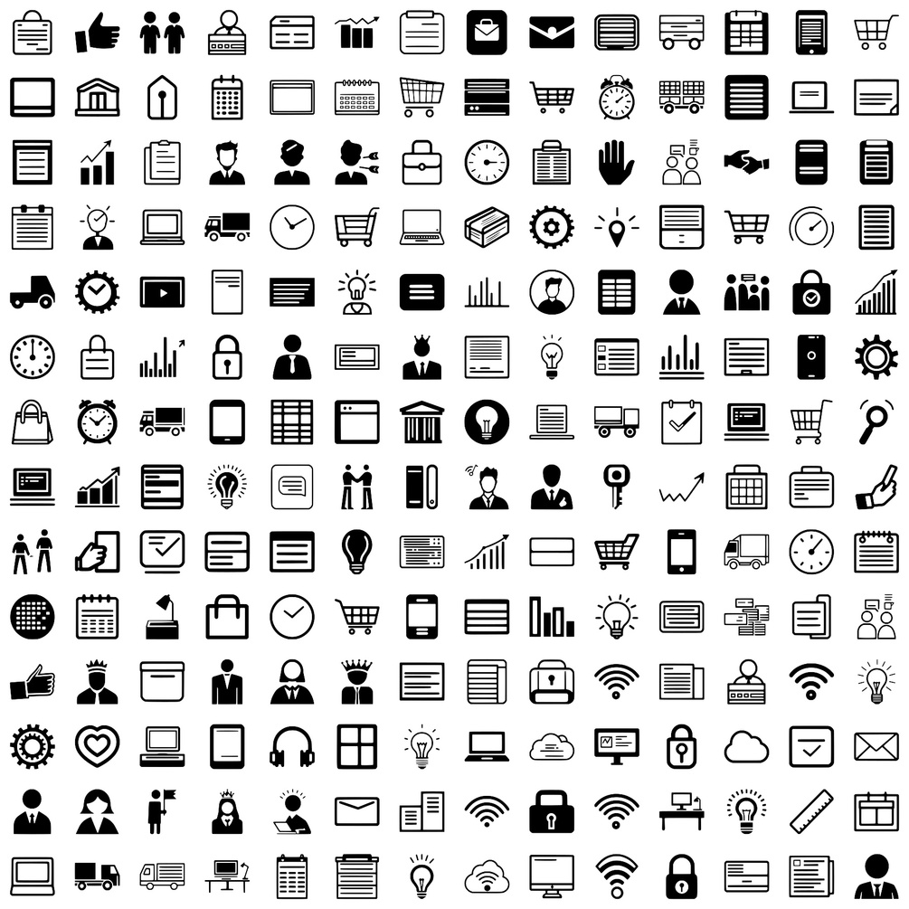 470+ Business Icons – Professional Design Bundle Management Office