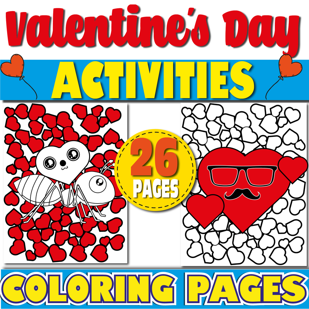 Coloring pages | Winter & Valentine's Day Worksheets | February