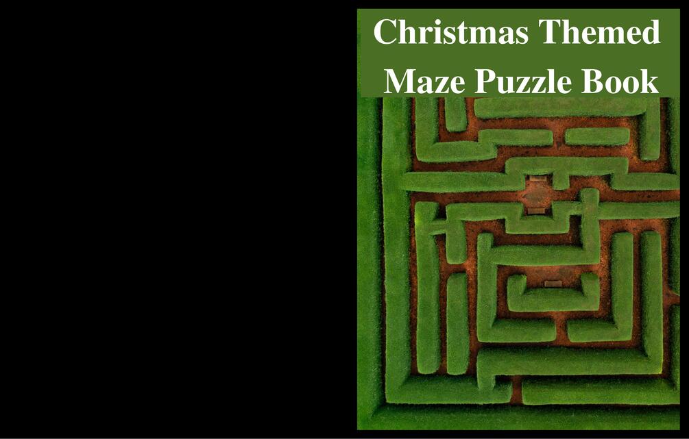 CHRISTMAS THEMED MAZE PUZZLE BOOK