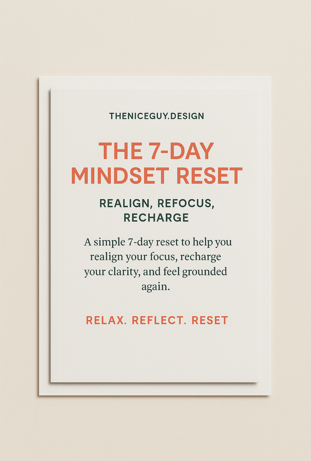 The 7-Day Mindset Reset