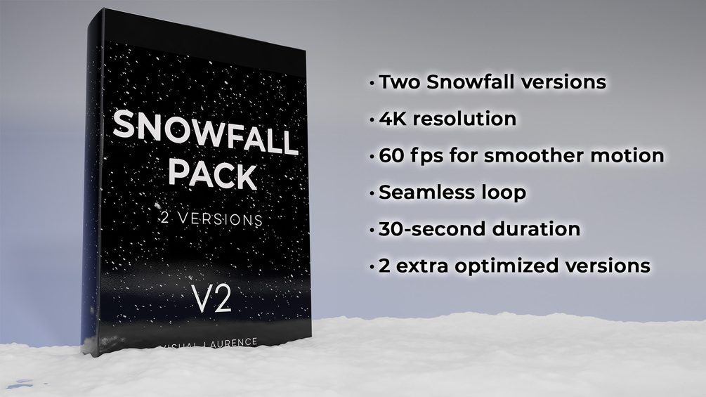 Snowfall Loop 4k 60fps V2
