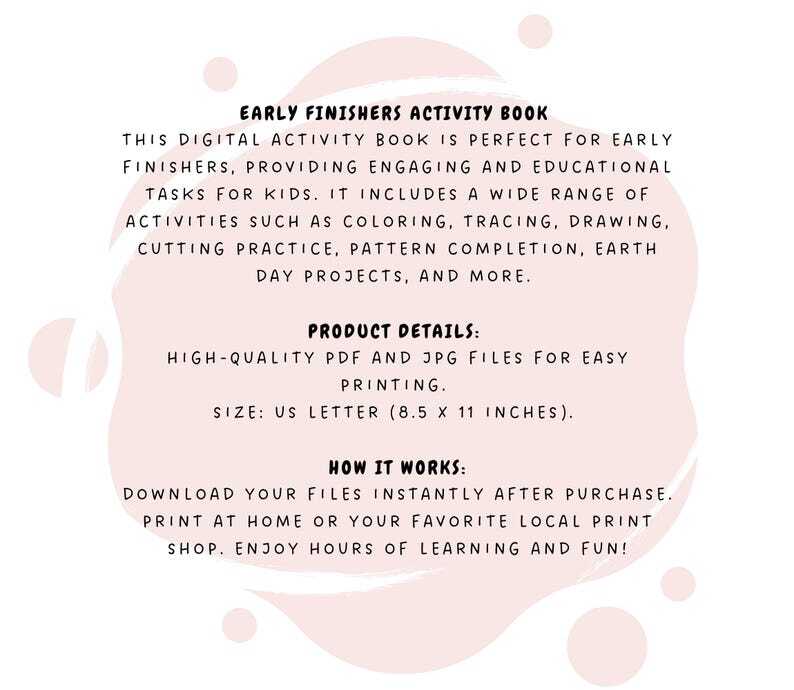 🧠 Early Finishers Activity Book – Keep Fast Finishers Engaged & Learning!