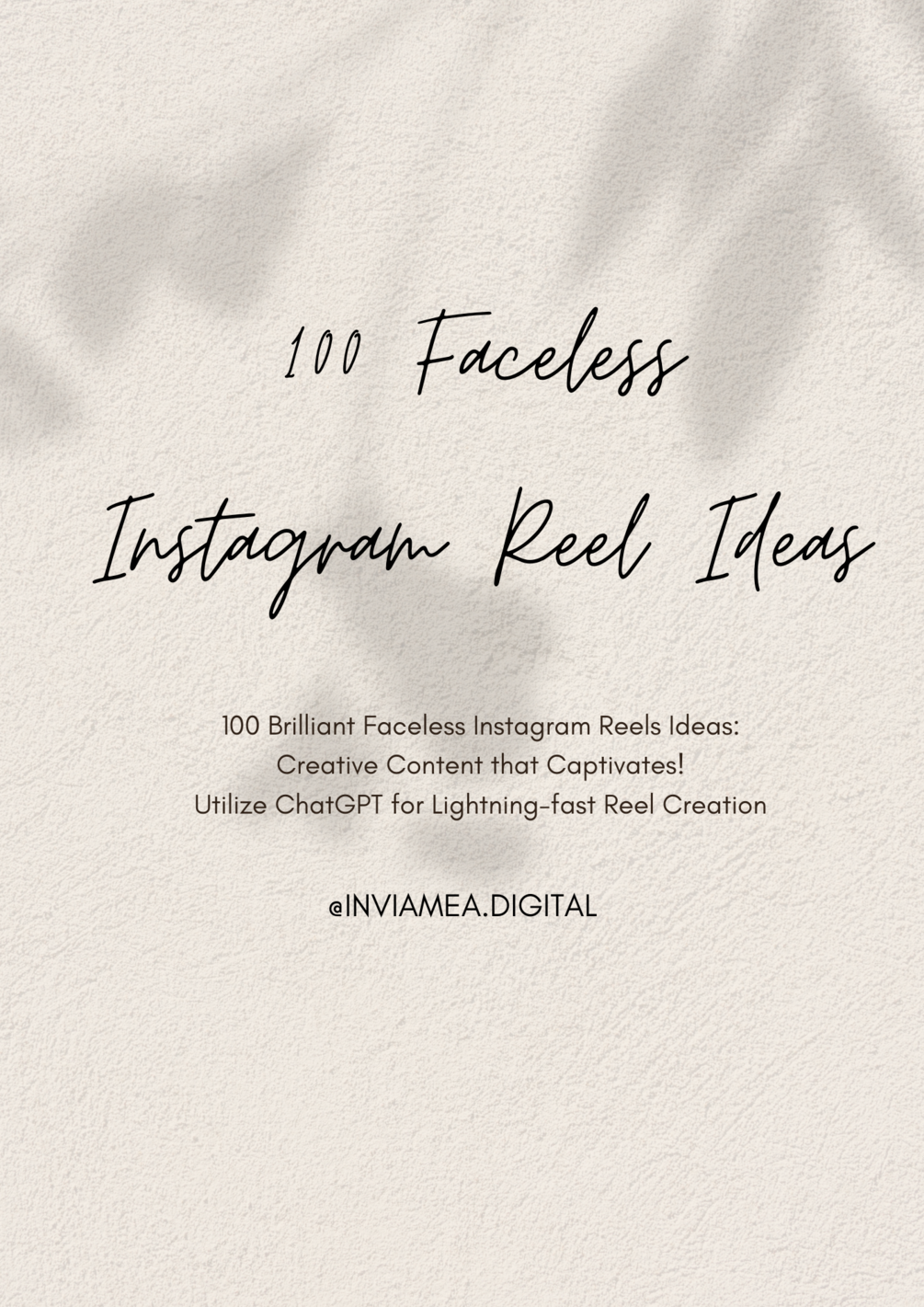 100 Faceless Instagram Reel Ideas