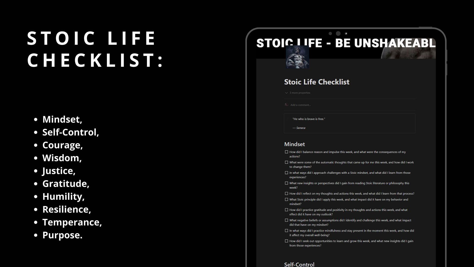 Stoic Life - Be UNSHAKEABLE