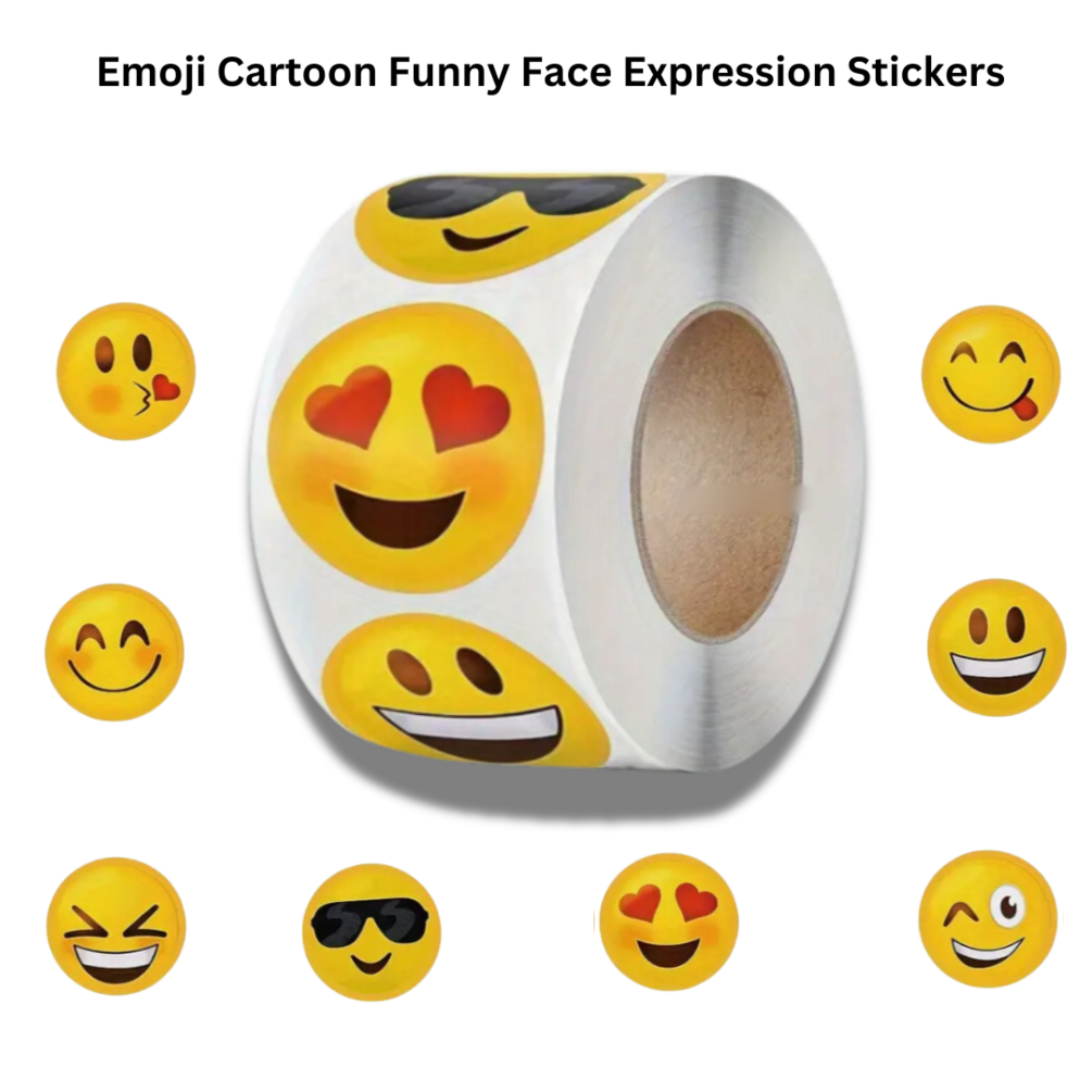 Cartoon Funny Face Reward Stickers - Happy Term Begins | DIY Glitter ...
