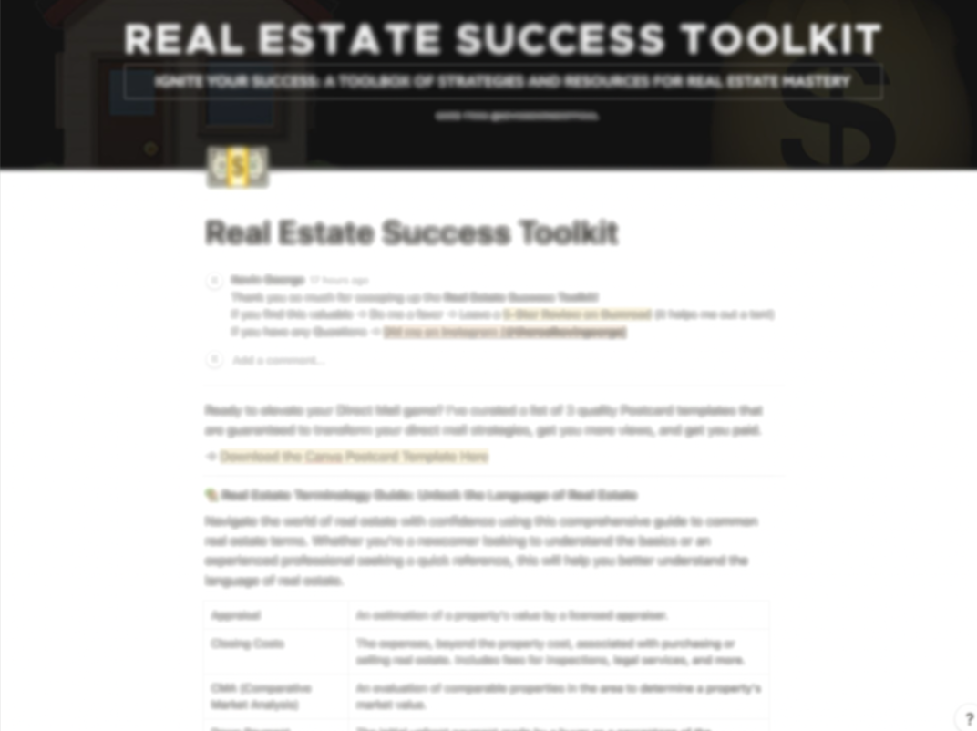 Real Estate Success Toolkit