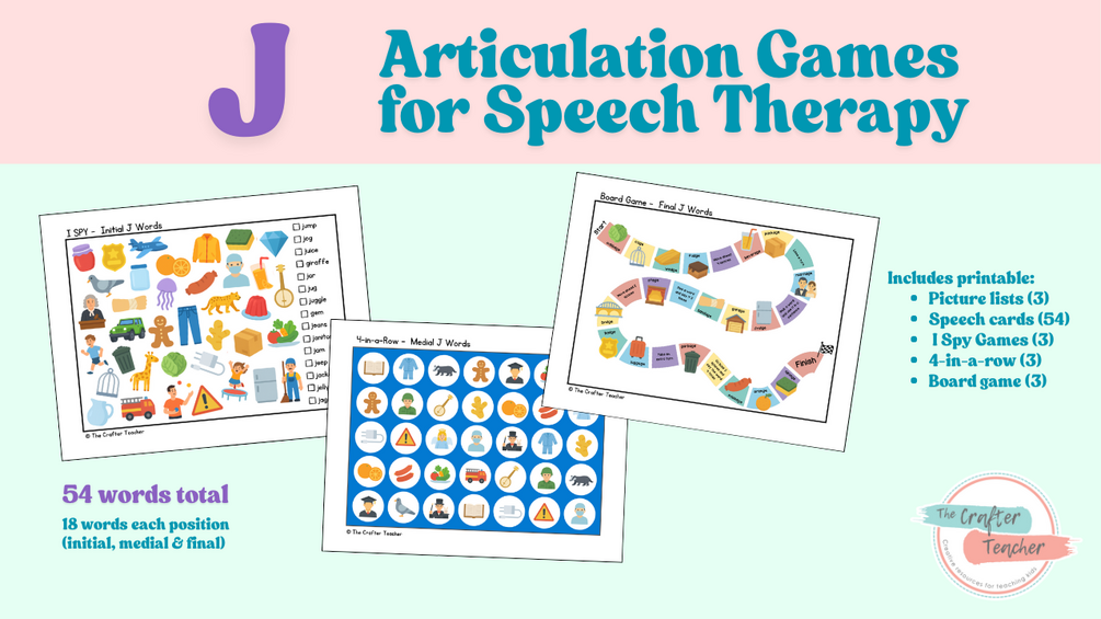 J Articulation Games for Speech Therapy
