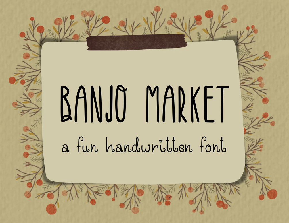 Banjo Market Font