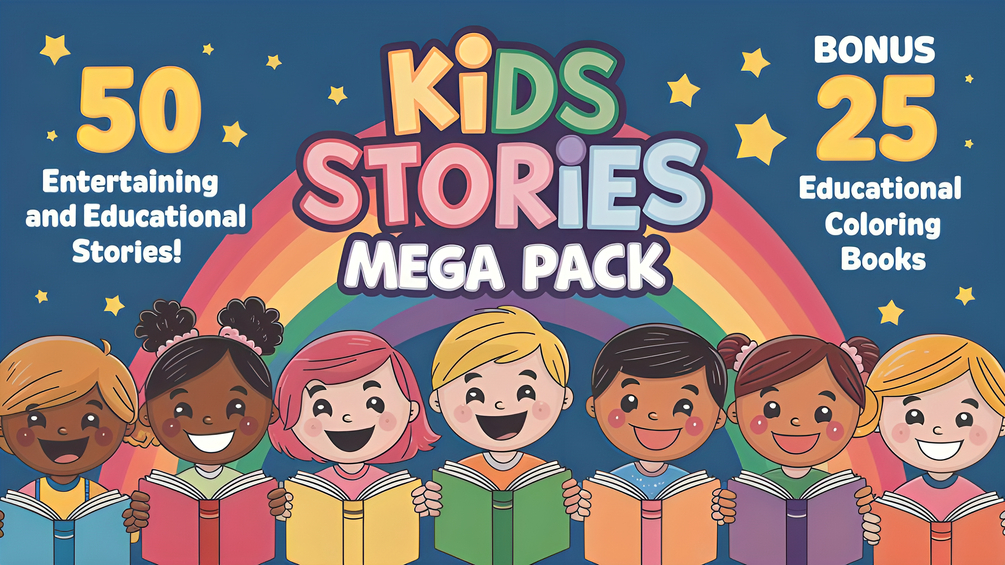 Kids Stories Mega Pack: 50 Engaging Stories + 25 Free Educational ...