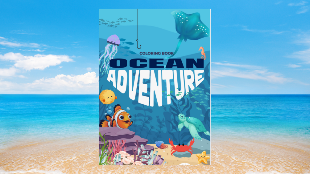 Ocean Coloring Book ( Ages 3 - 8 )