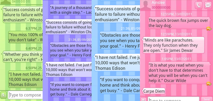 GO SMS Candy Theme Pack (4 Themes Included!)