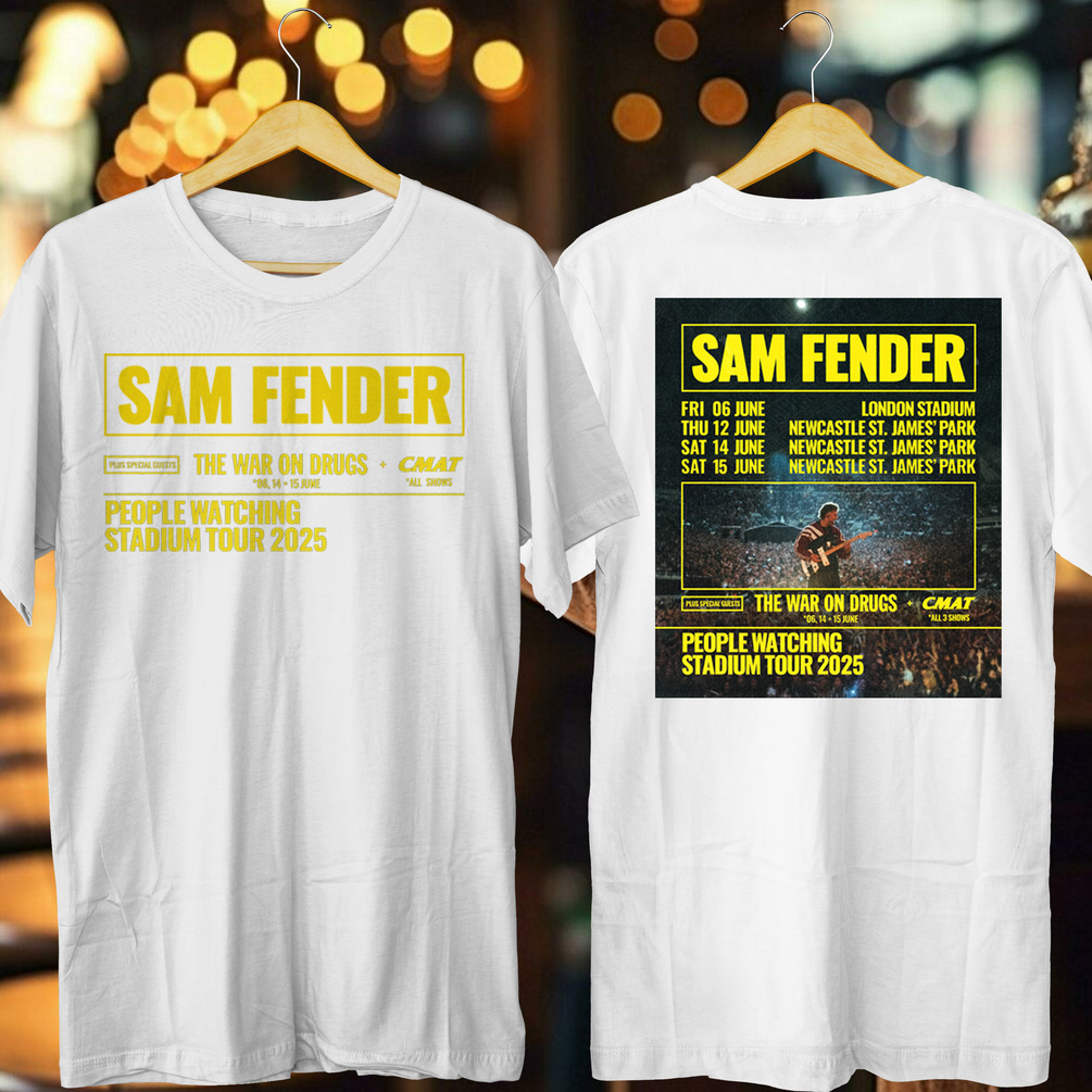 SAM FENDER PEOPLE WATCHING STADIUM U.KINGDOM TOUR 2025. SAM FENDER ...