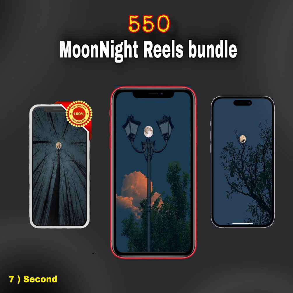 🌕 Moon Night Reels Bundle - 550 Mesmerizing Videos 🌕