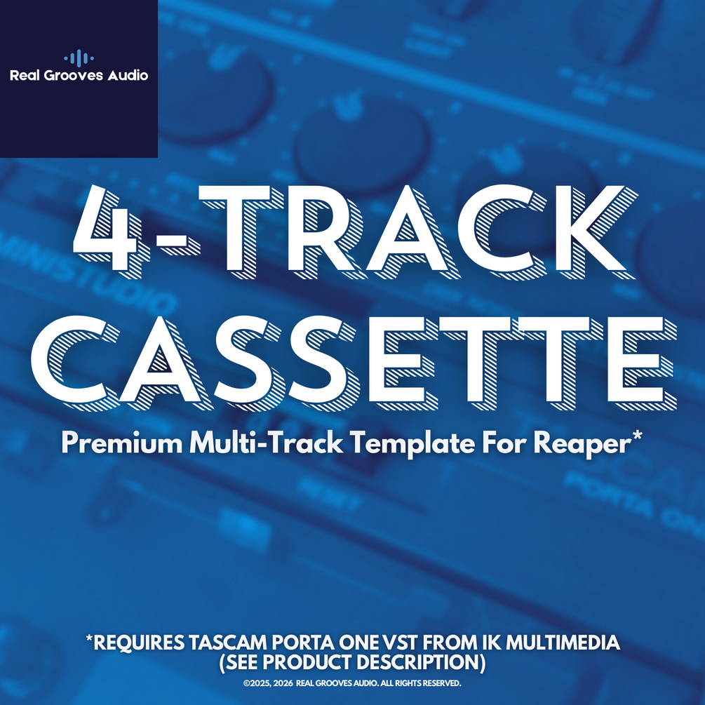 4-Track Portastudio-Style REAPER Template