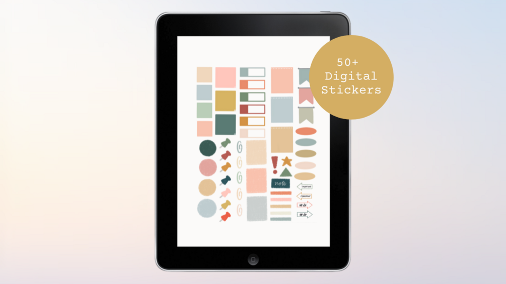 Digital Planning Stickers: Back to School Theme 1