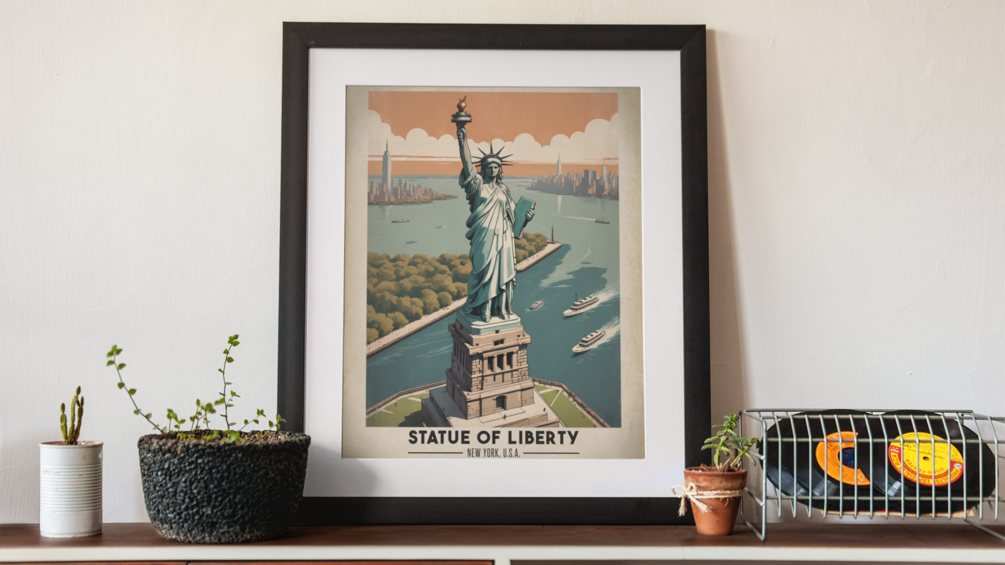 Statue of Liberty - Timeless Travel Print Poster