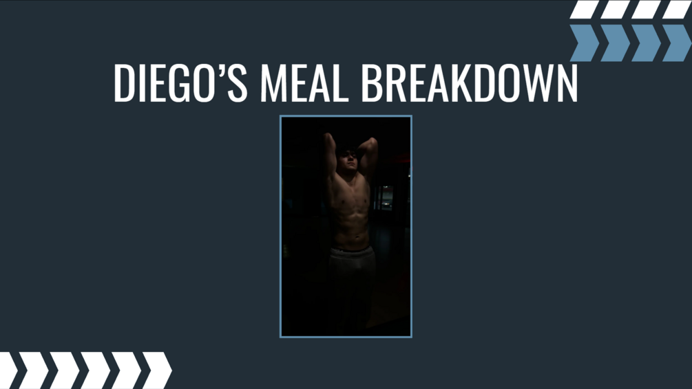 Diego's Meal Breakdown