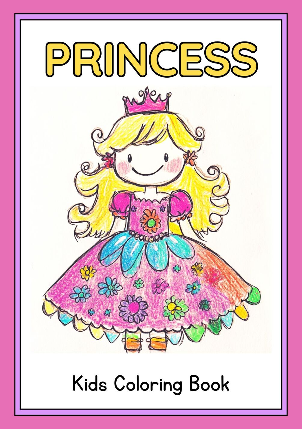Princess Kids Coloring Book