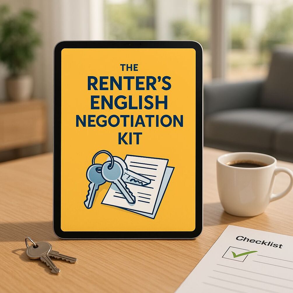 The Renter’s English Negotiation Kit (Stop freezing up. The exact ...