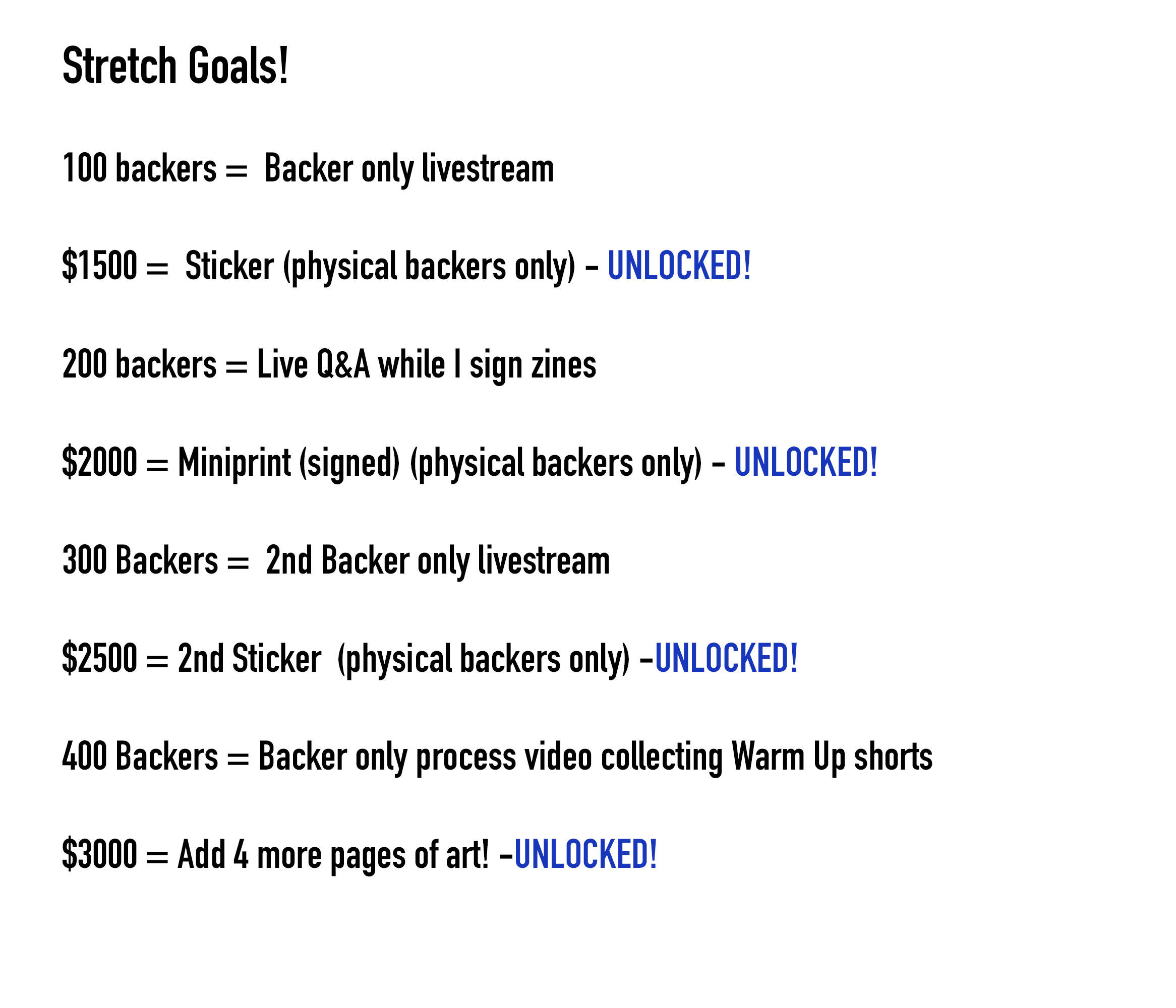 4 MORE PAGES! New stretch goal unlocked for Warm Ups 3! - mikehawthorne