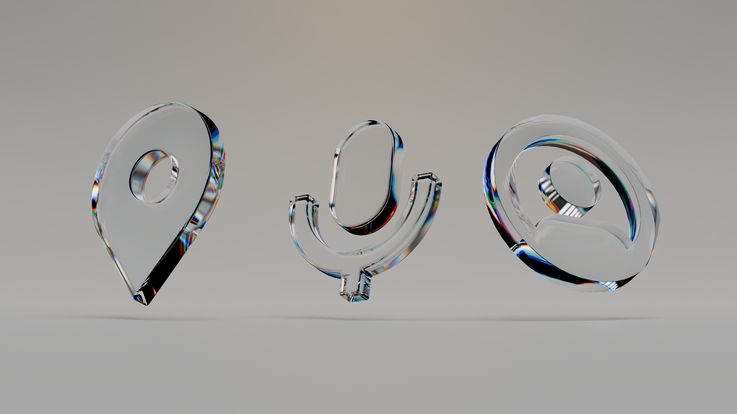 Skeuomorphism 3D icon Pack - 3D Graphic Design / Glassmorphism