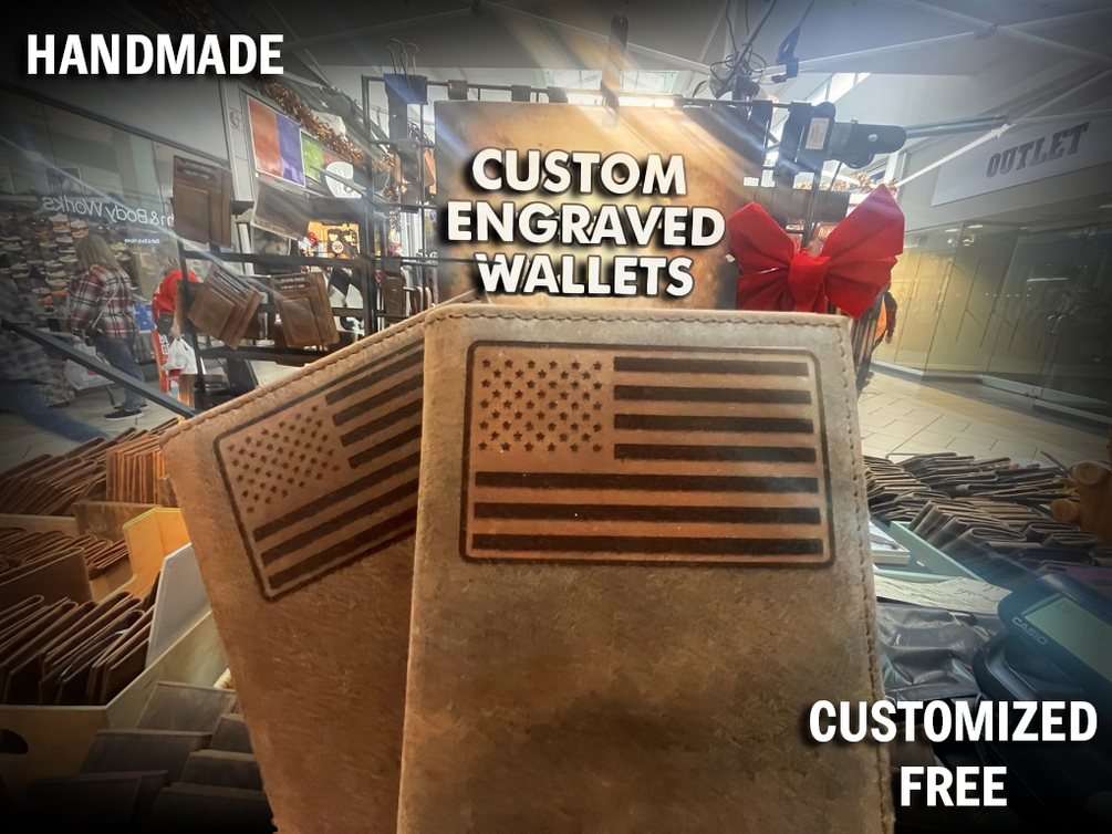 Handmade American Flag Wallet | 3 Styles | Customized for Free