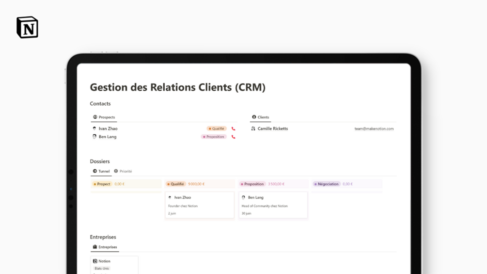 Gestion des Relations Clients (CRM)