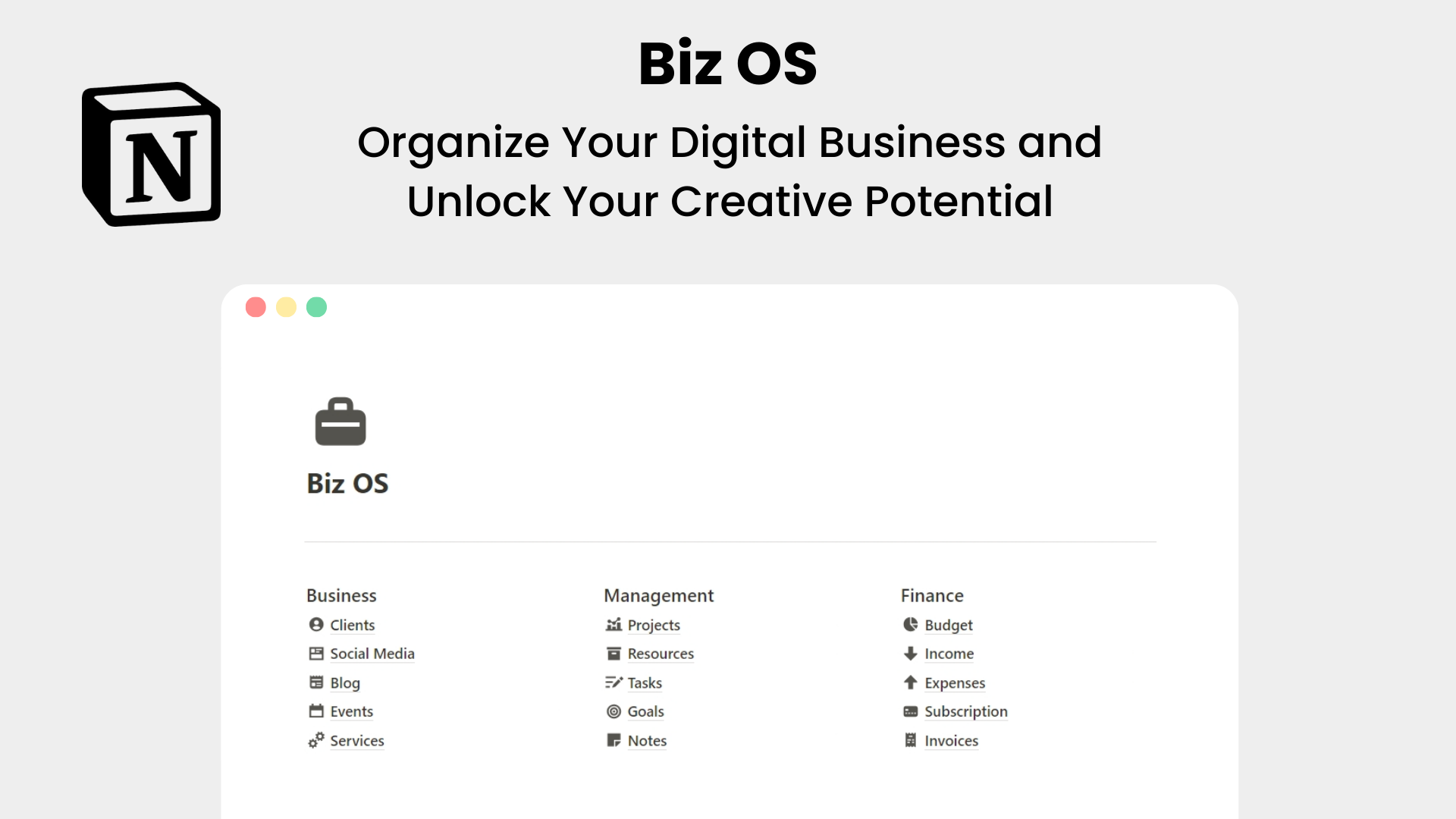 Biz OS - The Ultimate Business Manager