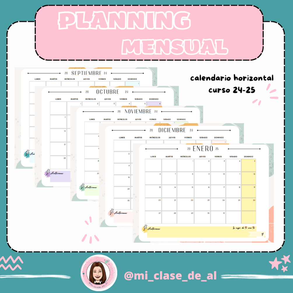 Planning mensual curso 24-25